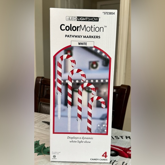 Gemmy | Holiday | Gemmy Led Lightshow Color Motion 4 Ct Candy Cane ...